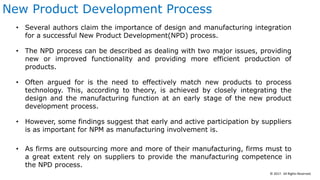 Manufacturing Strategy and its impact on Product and Process Design | PDF