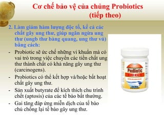 17 tpcn và probiotic với sức khỏe | PPT