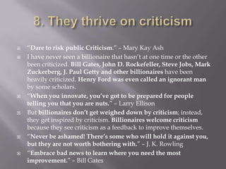 17 traits of billionaires | PPTX