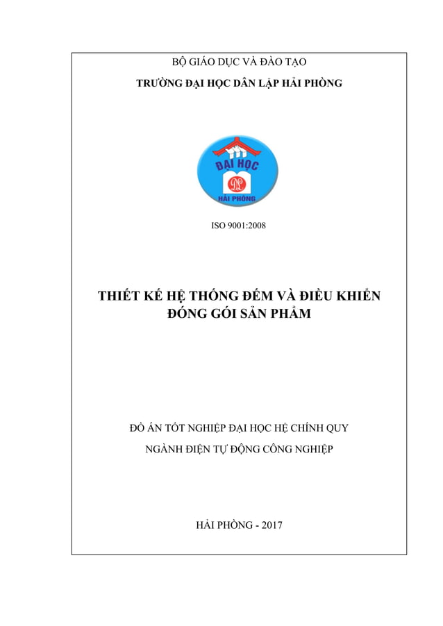 Đề tài: Thiết kế hệ thống đếm và điều khiển đóng gói sản phẩm, 9đ | PDF