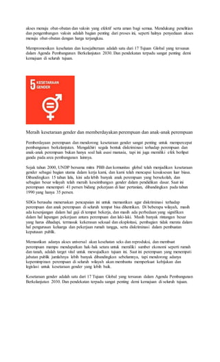 17 tujuan pembangunan berkelanjutan | PDF