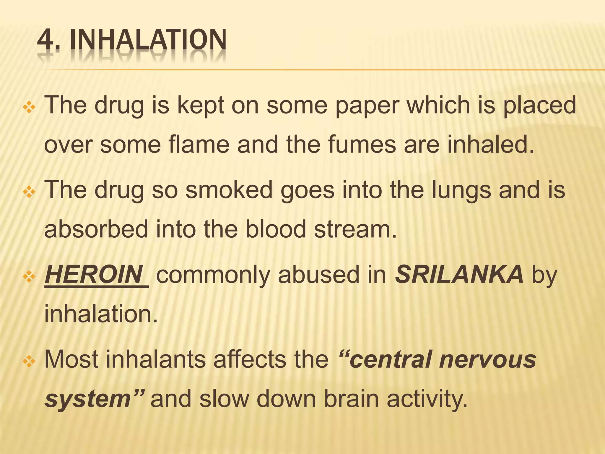 types of drug use & different drug effects | PPTX