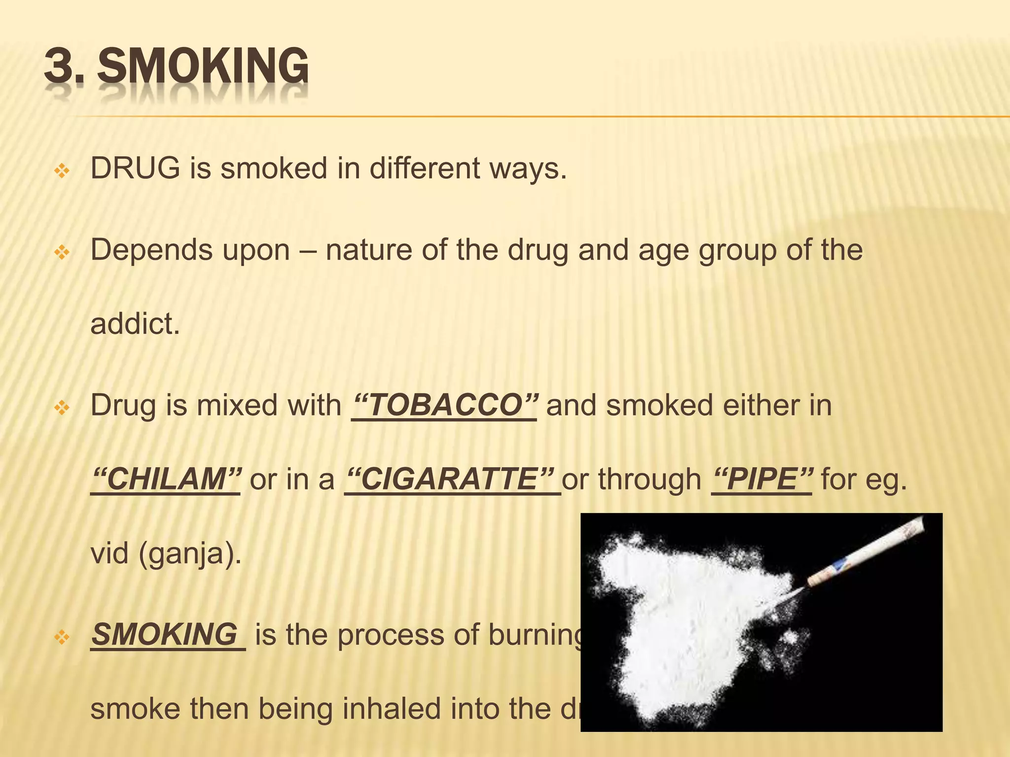 Types Of Drug Use Different Drug Effects Pptx