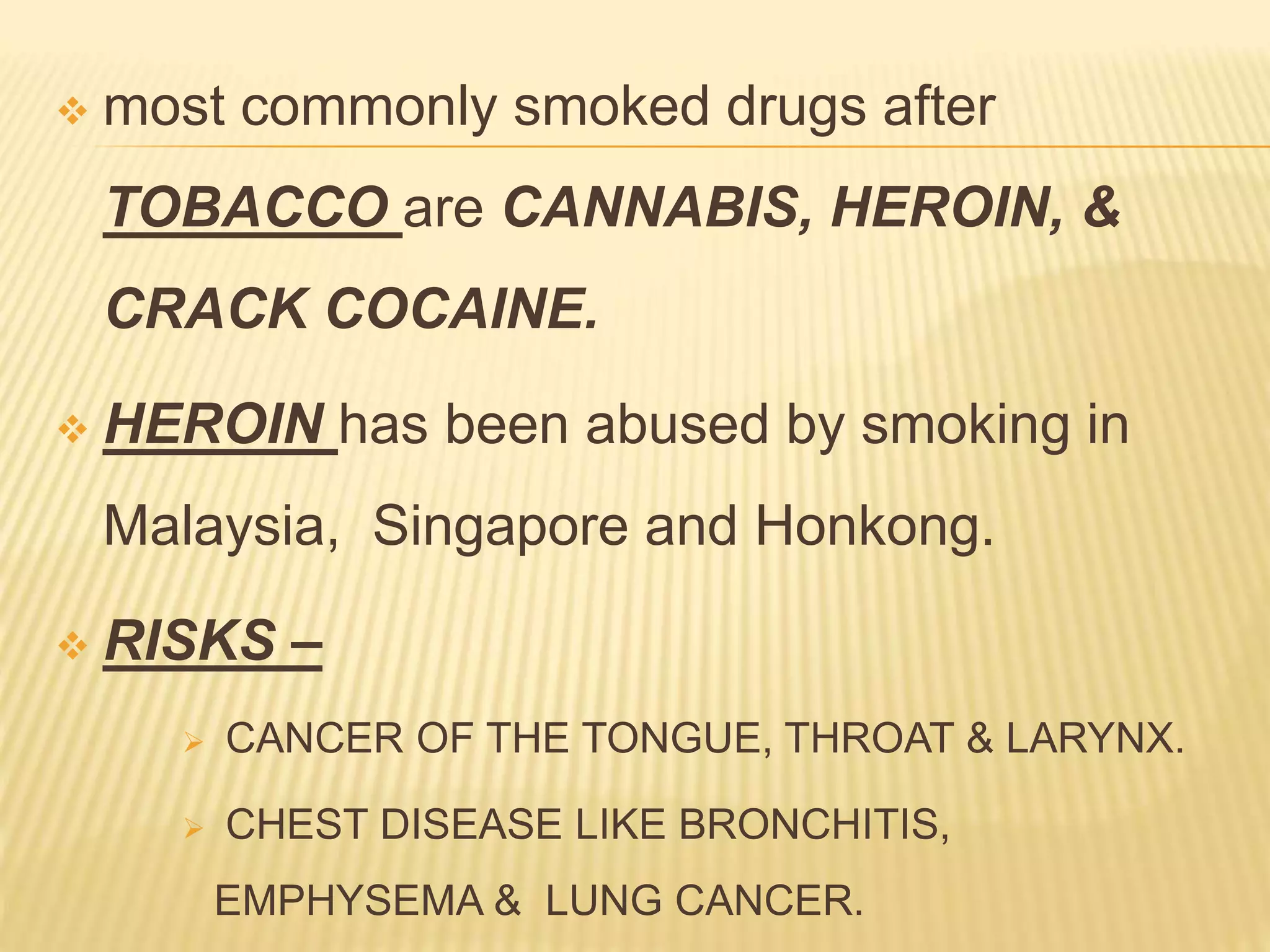 Types Of Drug Use Different Drug Effects Pptx