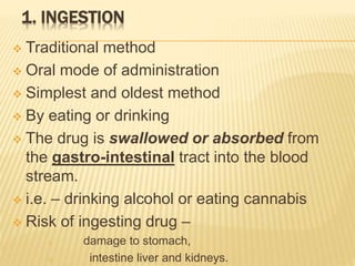 types of drug use & different drug effects | PPTX
