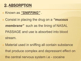 types of drug use & different drug effects | PPTX