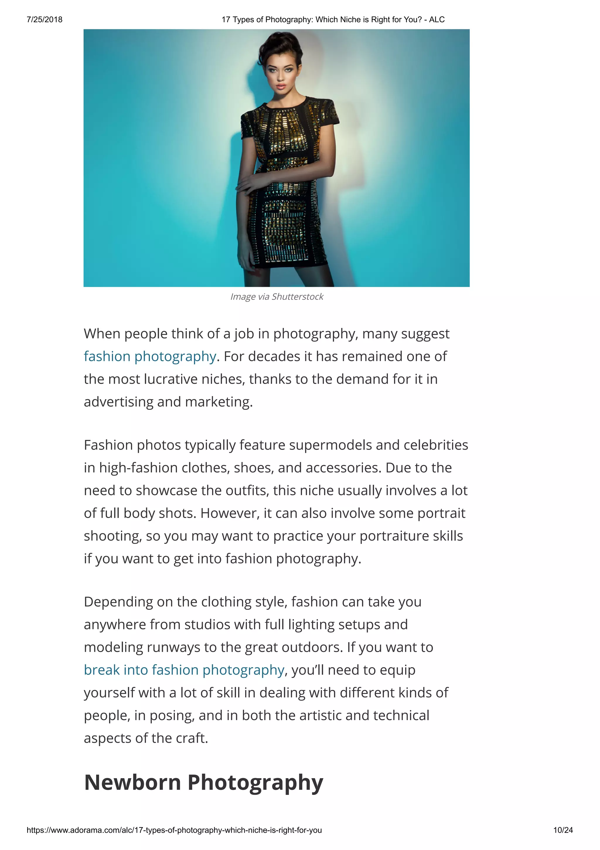17 Types of Photography: Which Niche is Right for You? | PDF | Cameras ...