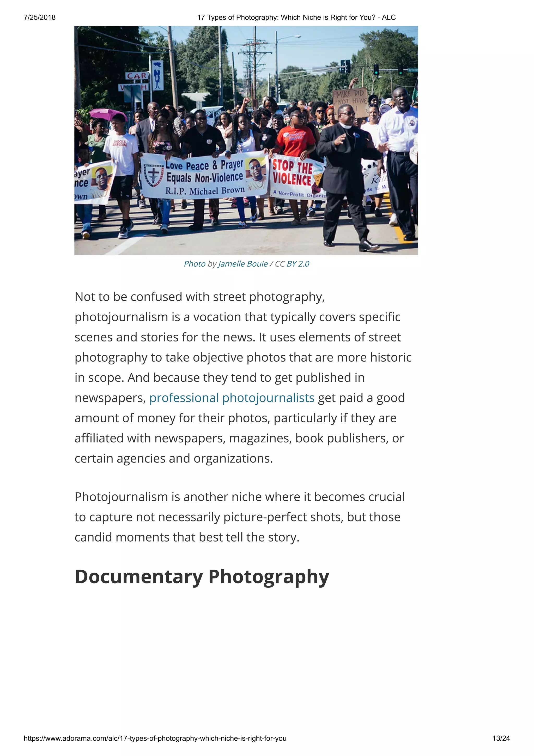 17 Types of Photography: Which Niche is Right for You? | PDF | Cameras ...