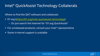 Intel(r) Quick Assist Technology Overview | PPT