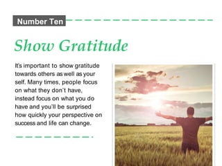 17 ways successful people approach life | PPTX