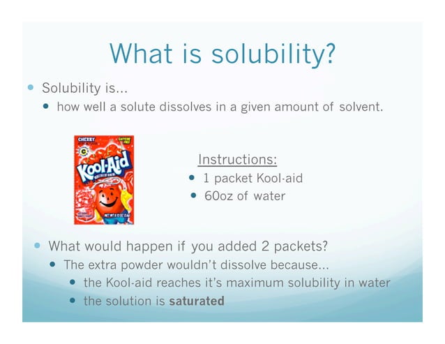 1 7 What Is Solubility | PPT