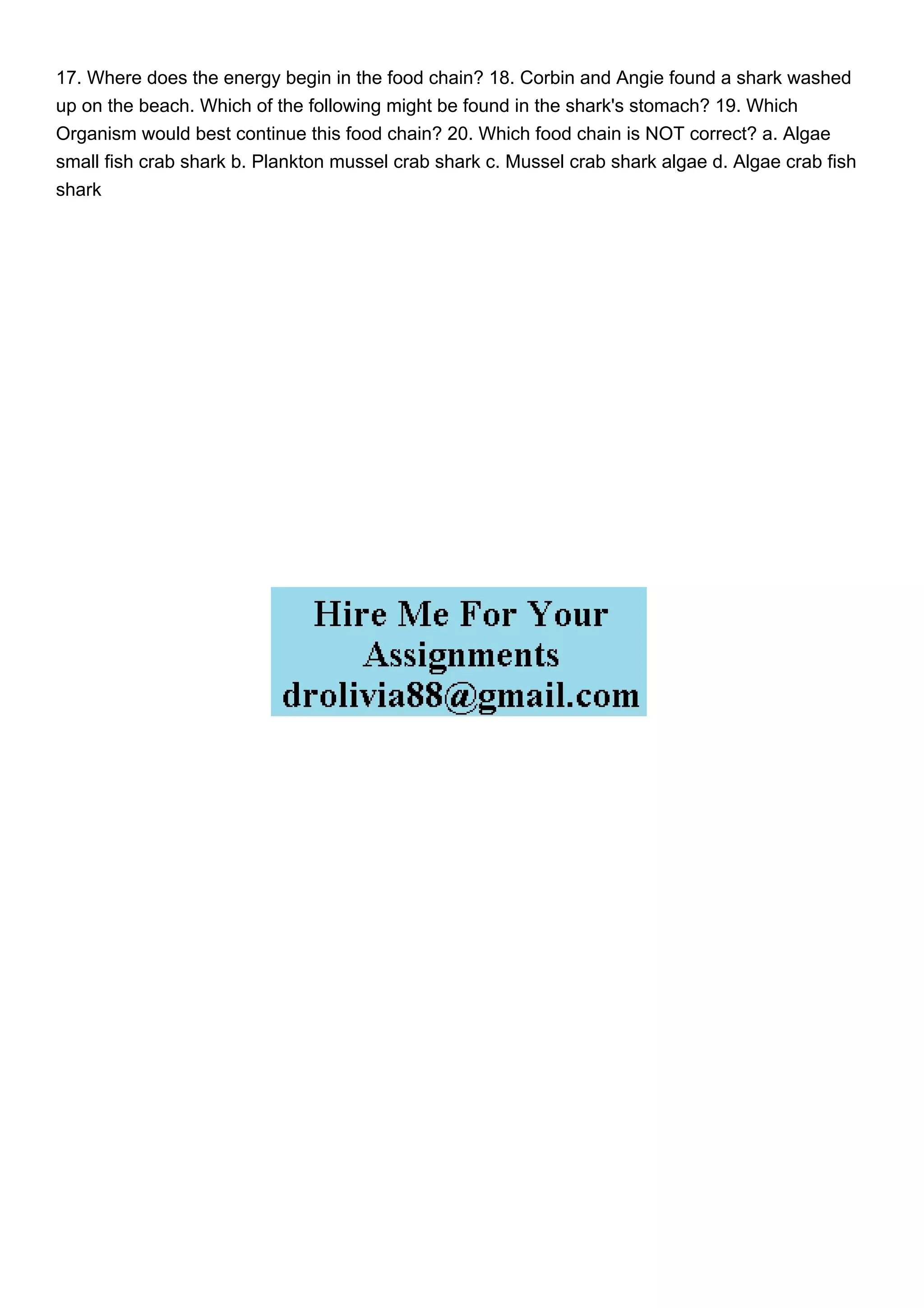 17 Where does the energy begin in the food chain 18 Corbi.pdf