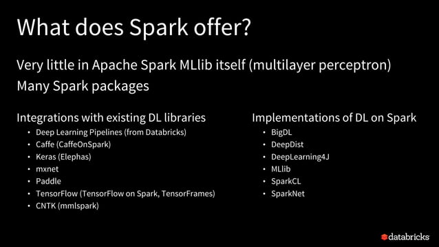 Build Scale And Deploy Deep Learning Pipelines Using Apache Spark Ppt