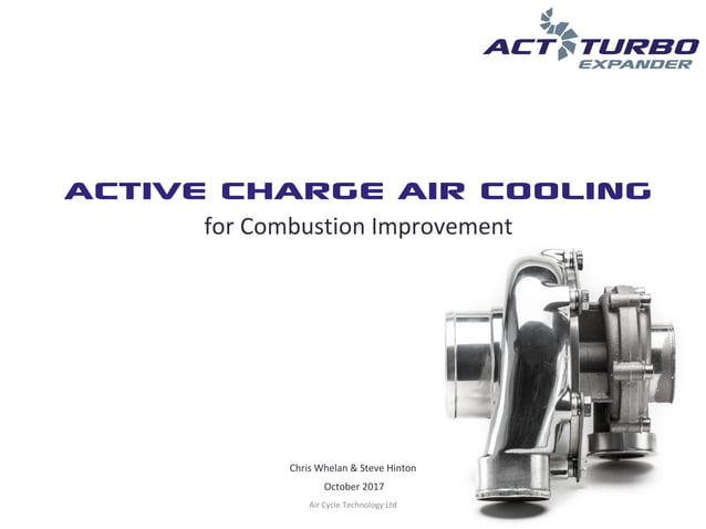 Active Charge Air Cooling for Combustion Improvement | PPT
