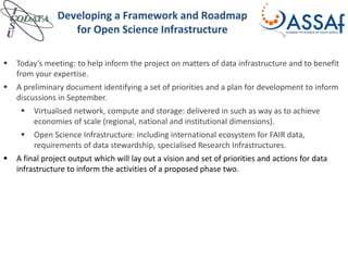 Framework and Roadmap towards an Open Science Infrastructure/Simon ...