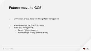 OpenShift.io on Gluster | PPT