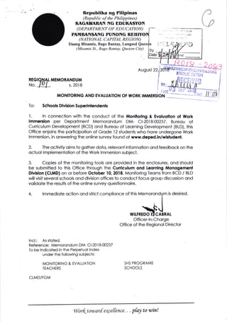 18-09-082. MONITORING AND EVALUATION OF WORK IMMERSION.pdf