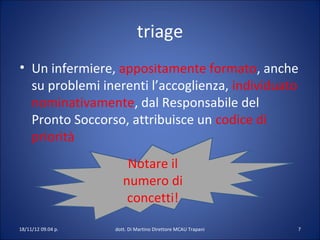 Il triage - nuovi percorsi in pronto soccorso | PPT
