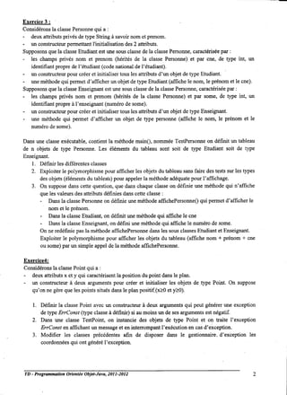 Serie de TD 3 POO | PDF | Education