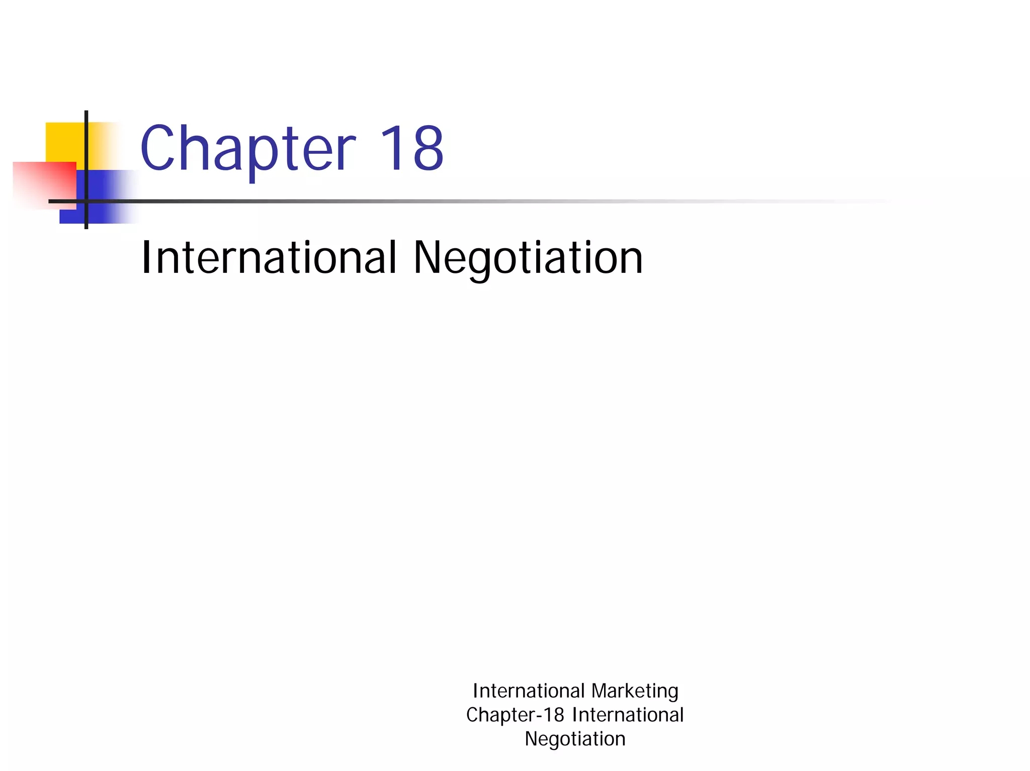 International Negotiation | PDF