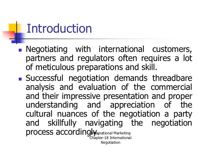 International Negotiation Examples – OGEW