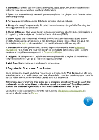 L’Efficacia del Visual Design per il Sito Web del Tuo Hotel | PDF