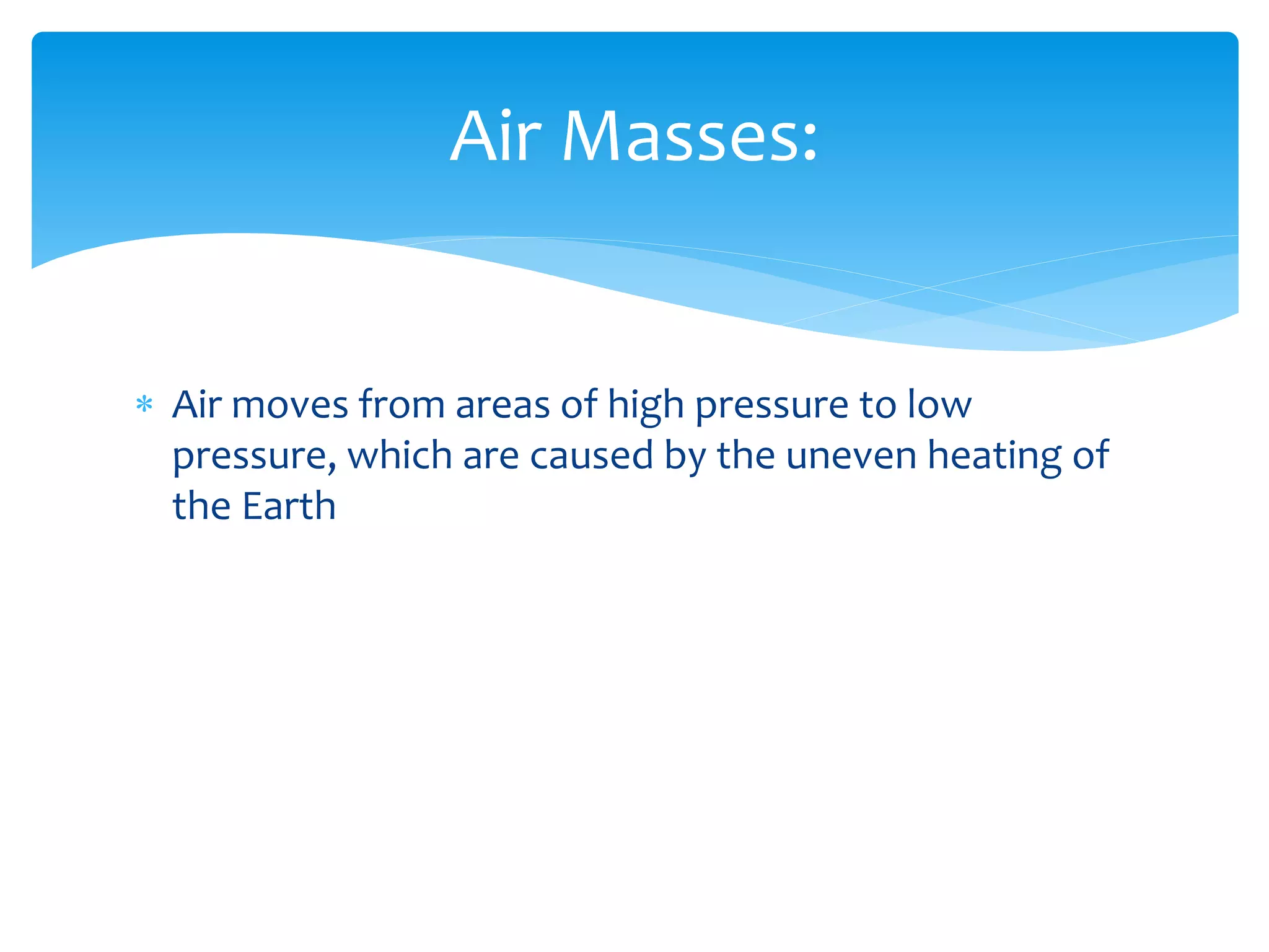 18. air masses and fronts notes | PPTX | Weather | Science