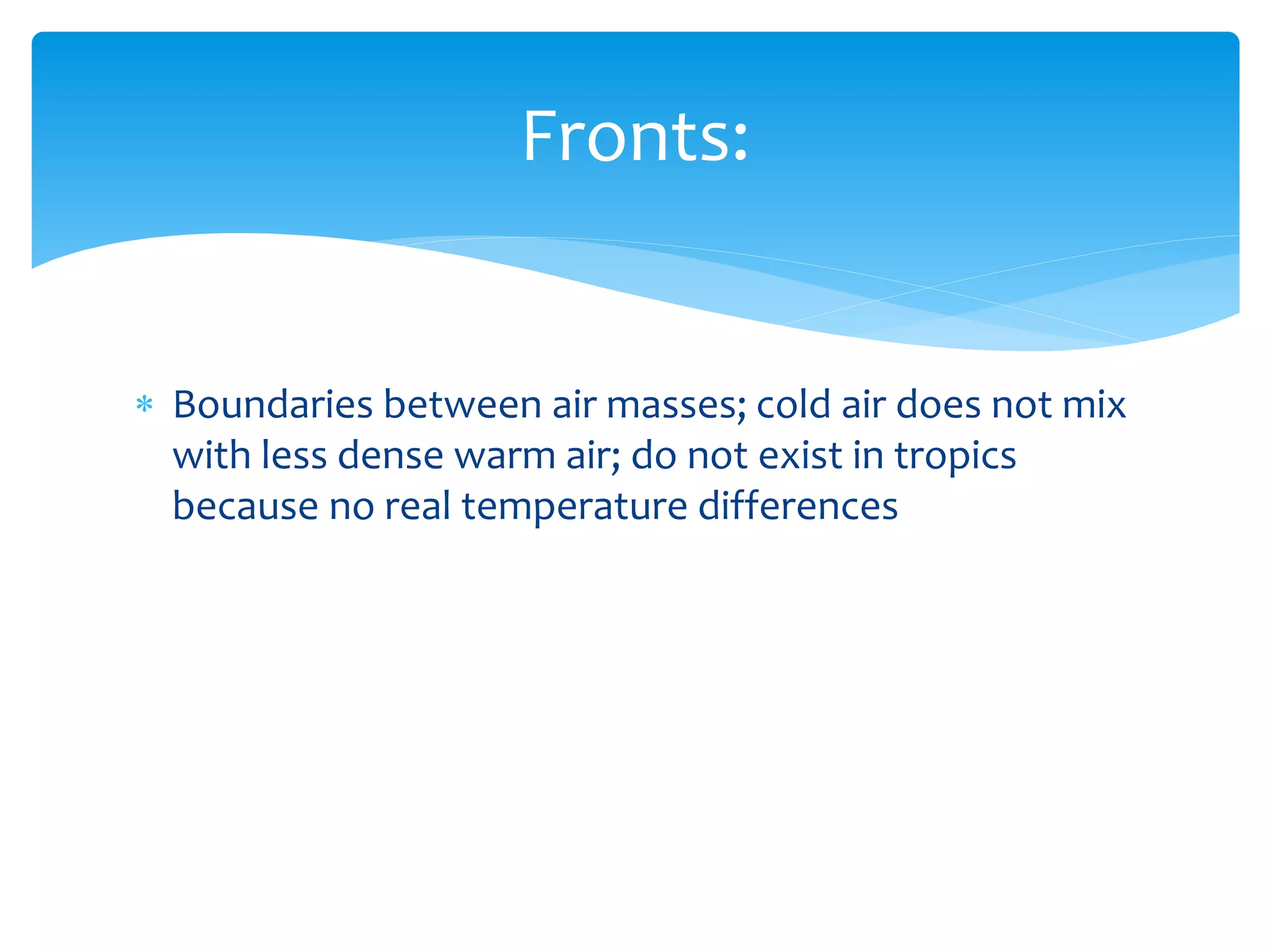 18. air masses and fronts notes | PPTX | Weather | Science