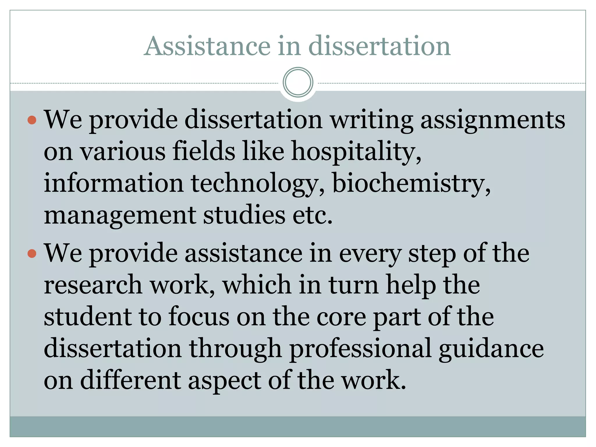 Dissertation India | PPTX