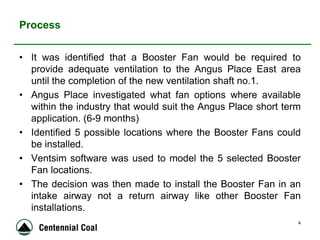 Barry Cutting - Booster fans Angus Place Colliery | PPT