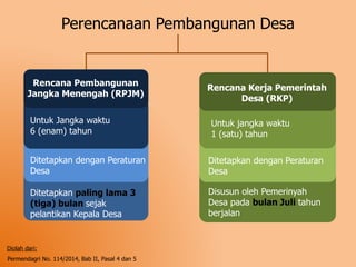 18. penyusunan rpjm desa | PPTX