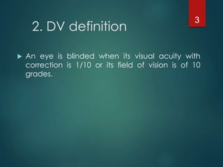 Visual disability | PPTX