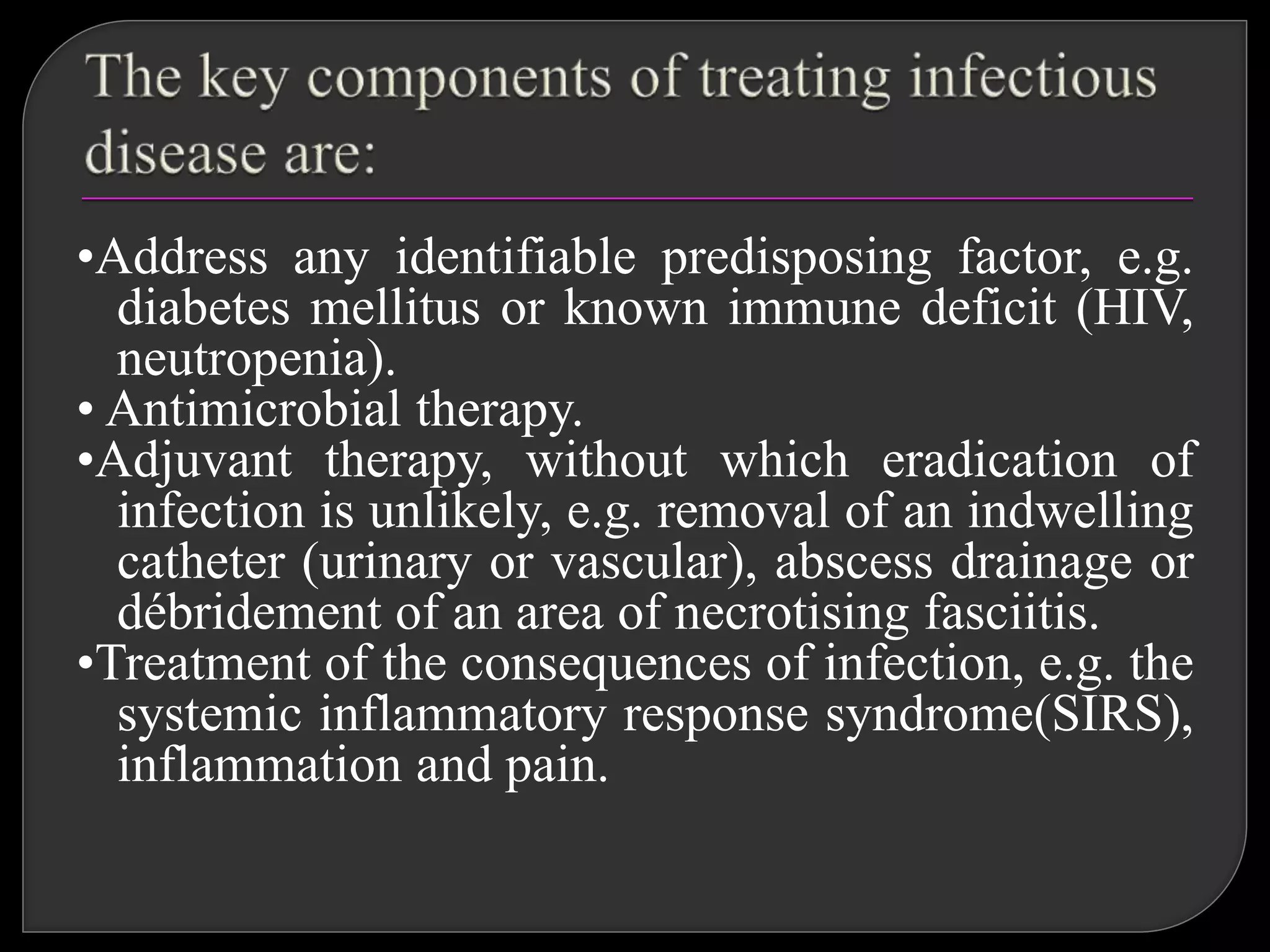 18. treatment of infectious diseases | PPTX