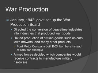 Mobilization for WWII | PPTX