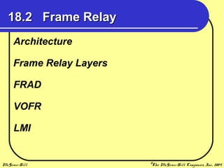 Virtual Circuit Switching: Frame Relay and ATM | PPT