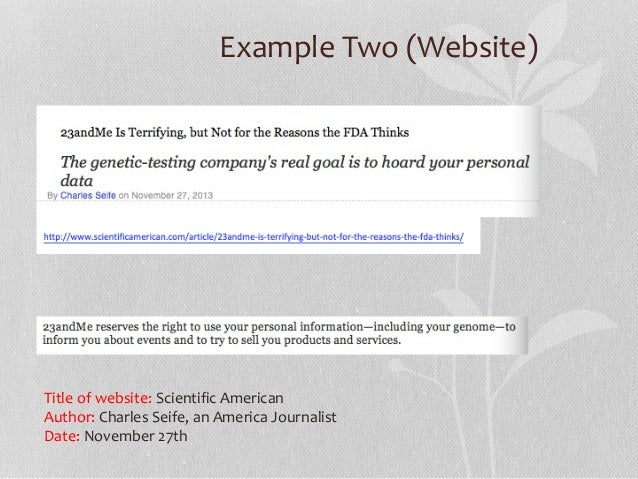 18. oral citation and genomic sequencing presentations