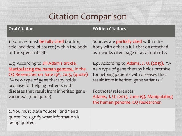 18. oral citation and genomic sequencing presentations