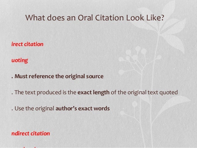 18. oral citation and genomic sequencing presentations