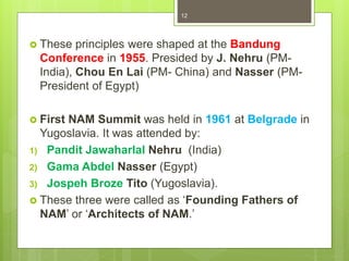 Non Aligned Movement | PPTX