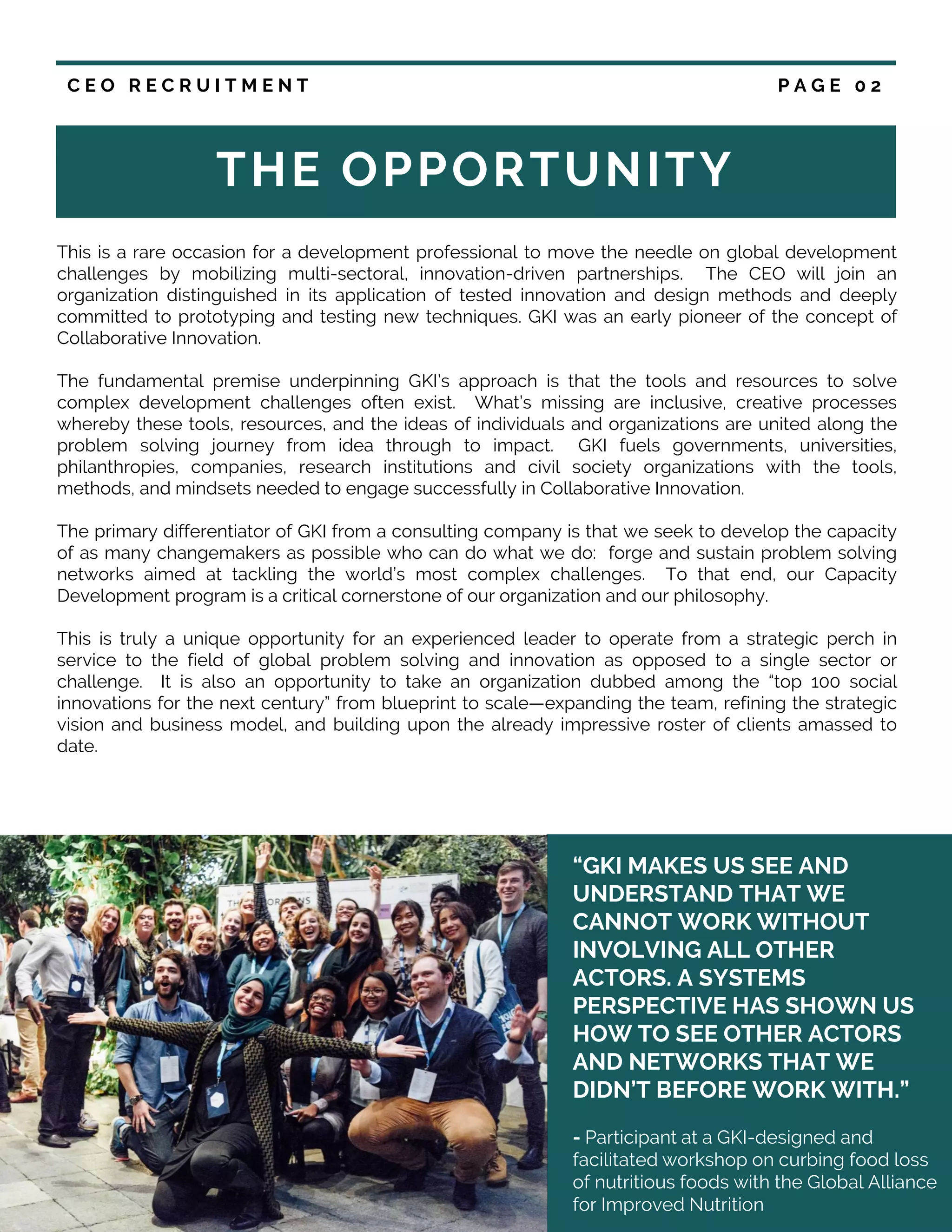 18.04.20 gki ceo position description | PDF | Business Administration ...