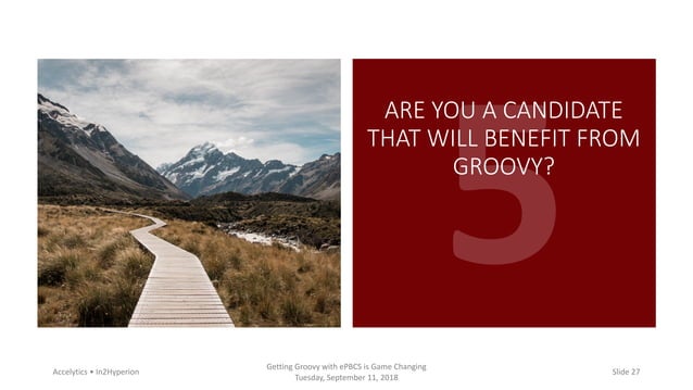 ODTUG Getting Groovy with ePBCS | PPT