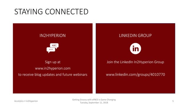 ODTUG Getting Groovy with ePBCS | PPT