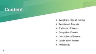 Sweets of Bangladesh | PPT