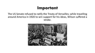REVISION IGCSE CAMBRIDGE HISTORY: WOODROW WILSON | PPTX