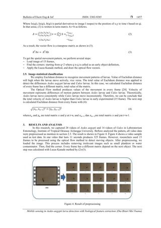 Mobile sensing in Aedes aegypti larva detection with biological feature extraction | PDF