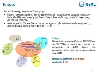 Γενική Παρουσίαση για το έργο των ΜΑΝ | PPT