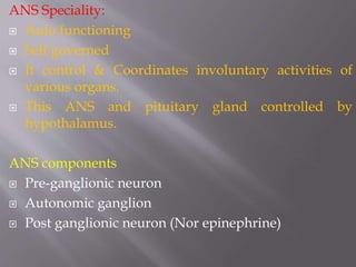 Introduction to Autonomic Nervous System (ANS) | PPTX