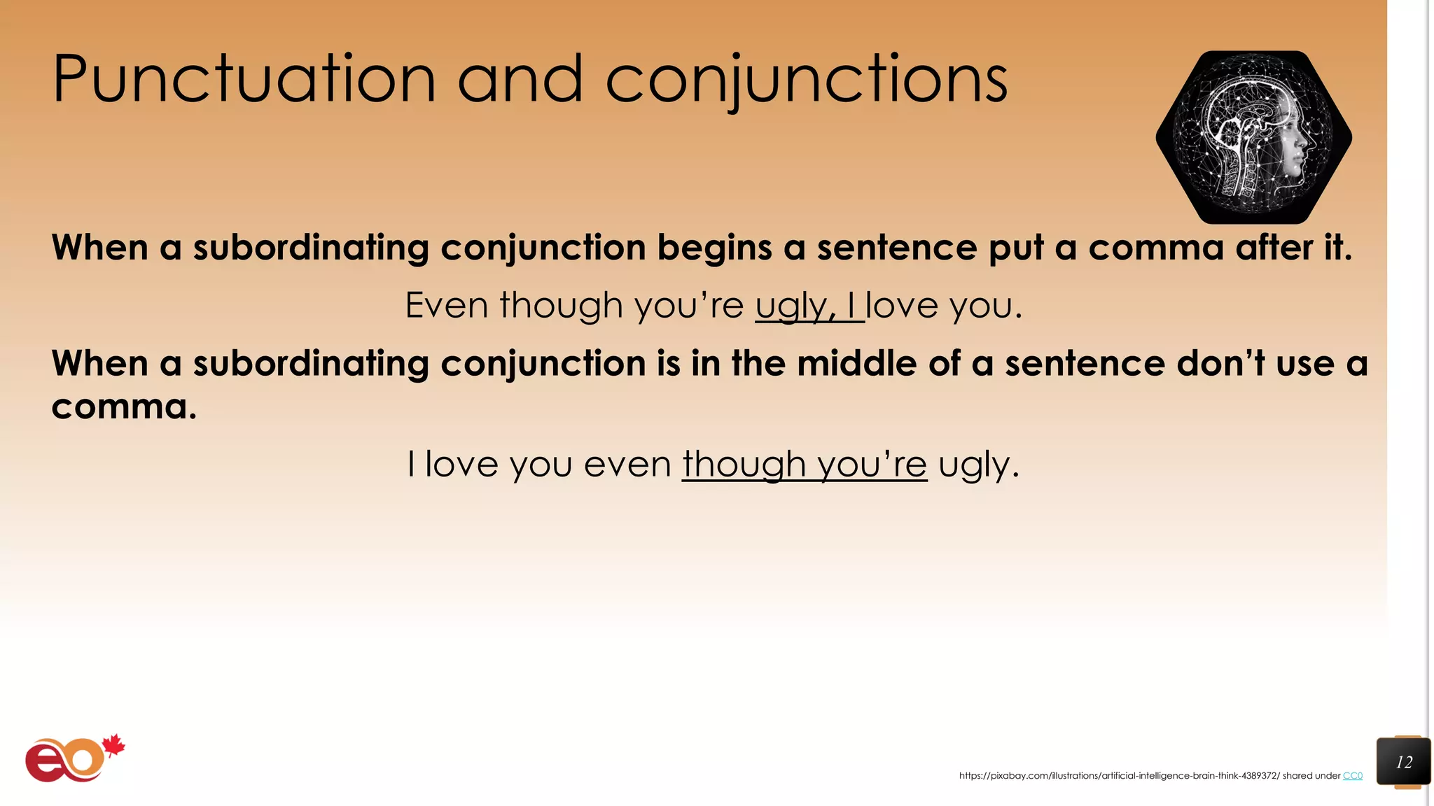subordinating conjunctions of condition | PPT