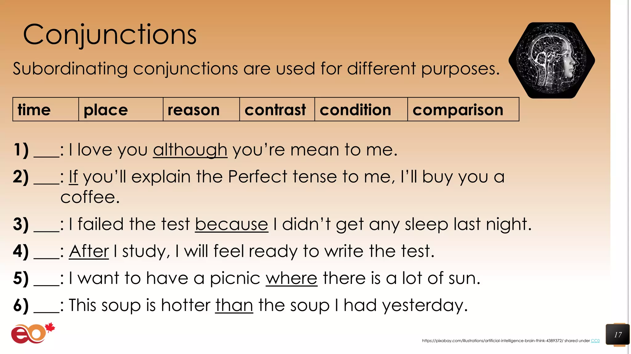 subordinating conjunctions of condition | PPT