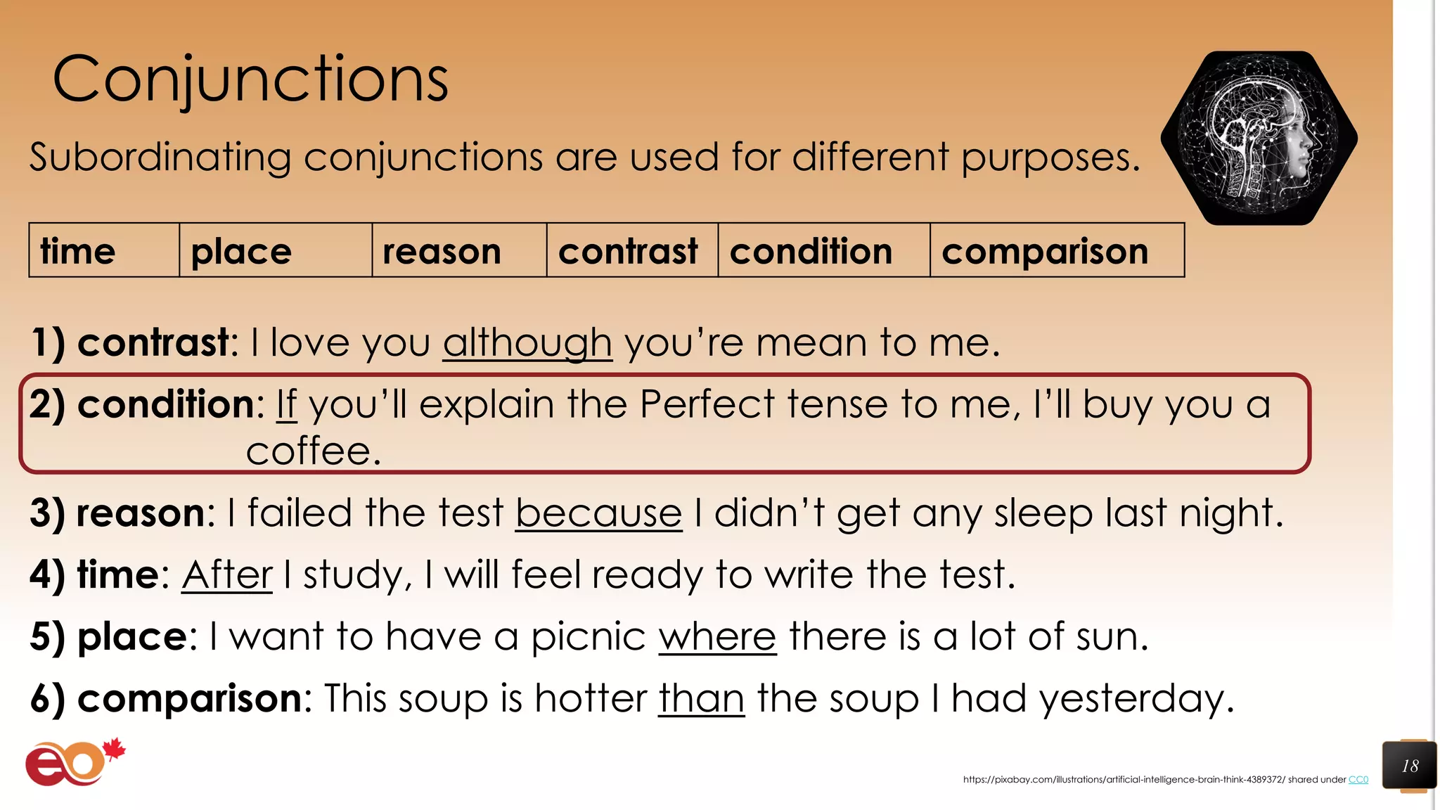 subordinating conjunctions of condition | PPT